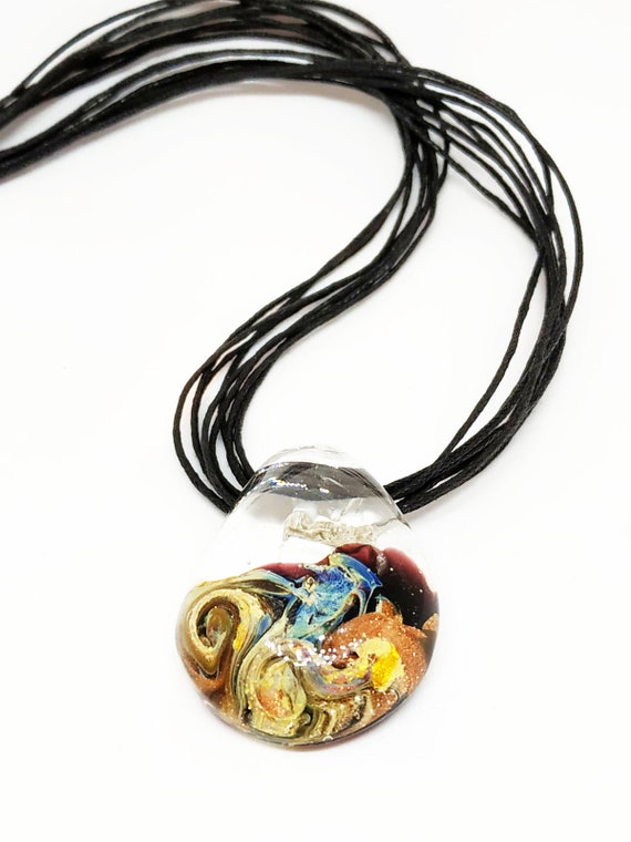Murano Glass Pendant Murano Glass Jewelry Murano Glass | Etsy