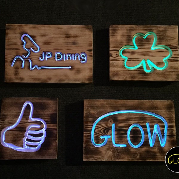 Neon Paint on Wood - Etsy