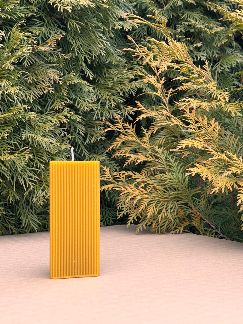 Triangle Fluted Pillar Candle Mold – Silicone Mold for Beeswax Candle ...