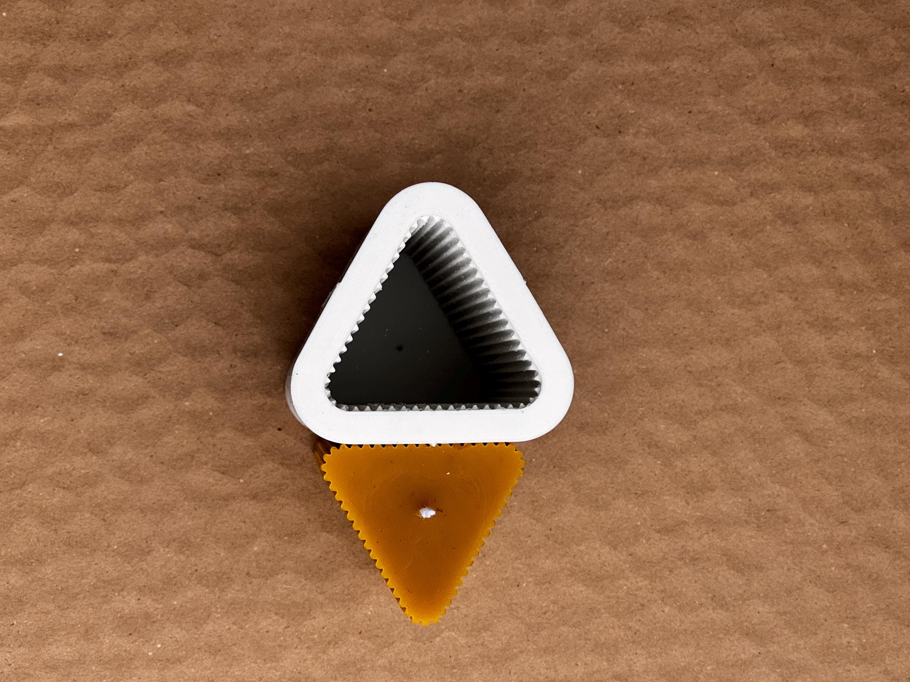 Triangle Fluted Pillar Candle Mold – Silicone Mold for Beeswax Candle ...