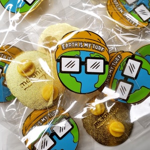 Earth is My Turf | Hyphy Earth Day Hip Hop, Yellow Beanie Enamel Pin - Etsy