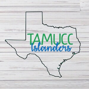 TAMUCC Islanders SVG * ISLANDER * Blue * Green * White * Izzy * Corpus ...