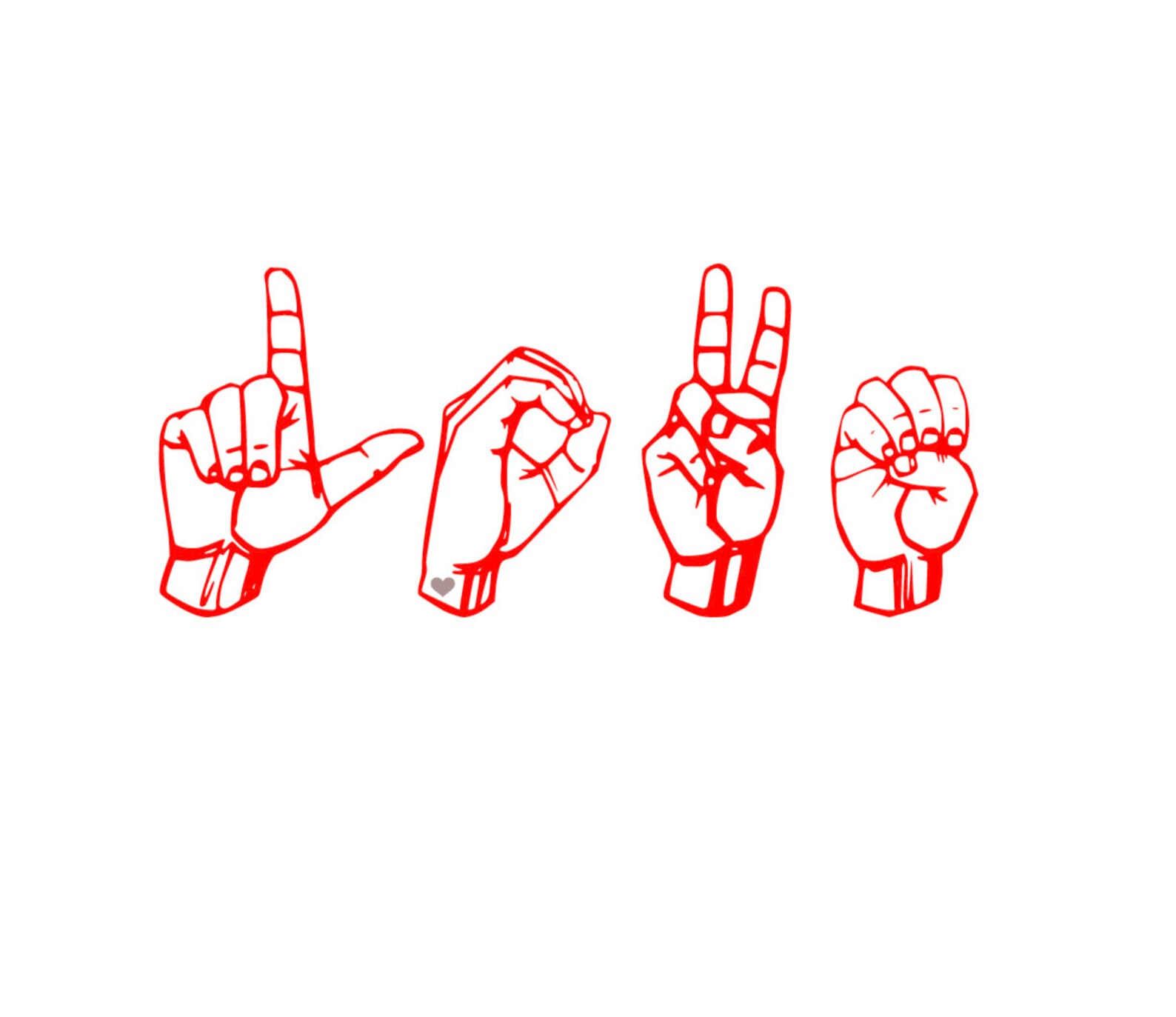 Love ASL SVG | Digital | Sign Language | Teacher | SPED | Valentines ...