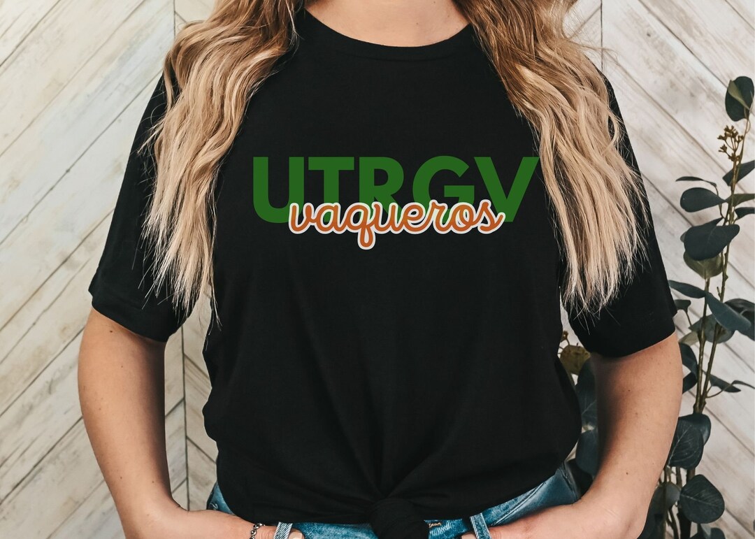 UTRGV Vaqueros Shirt - Spirit - Team - University - RGV - Green ...