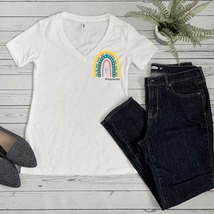 Boho Rainbow Teacher SVG * Digital * Teach * Love * Inspire * Include ...