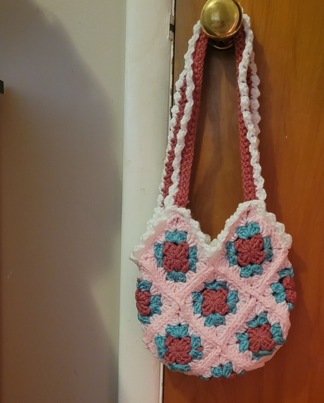 Pink Granny Square Purse - Etsy