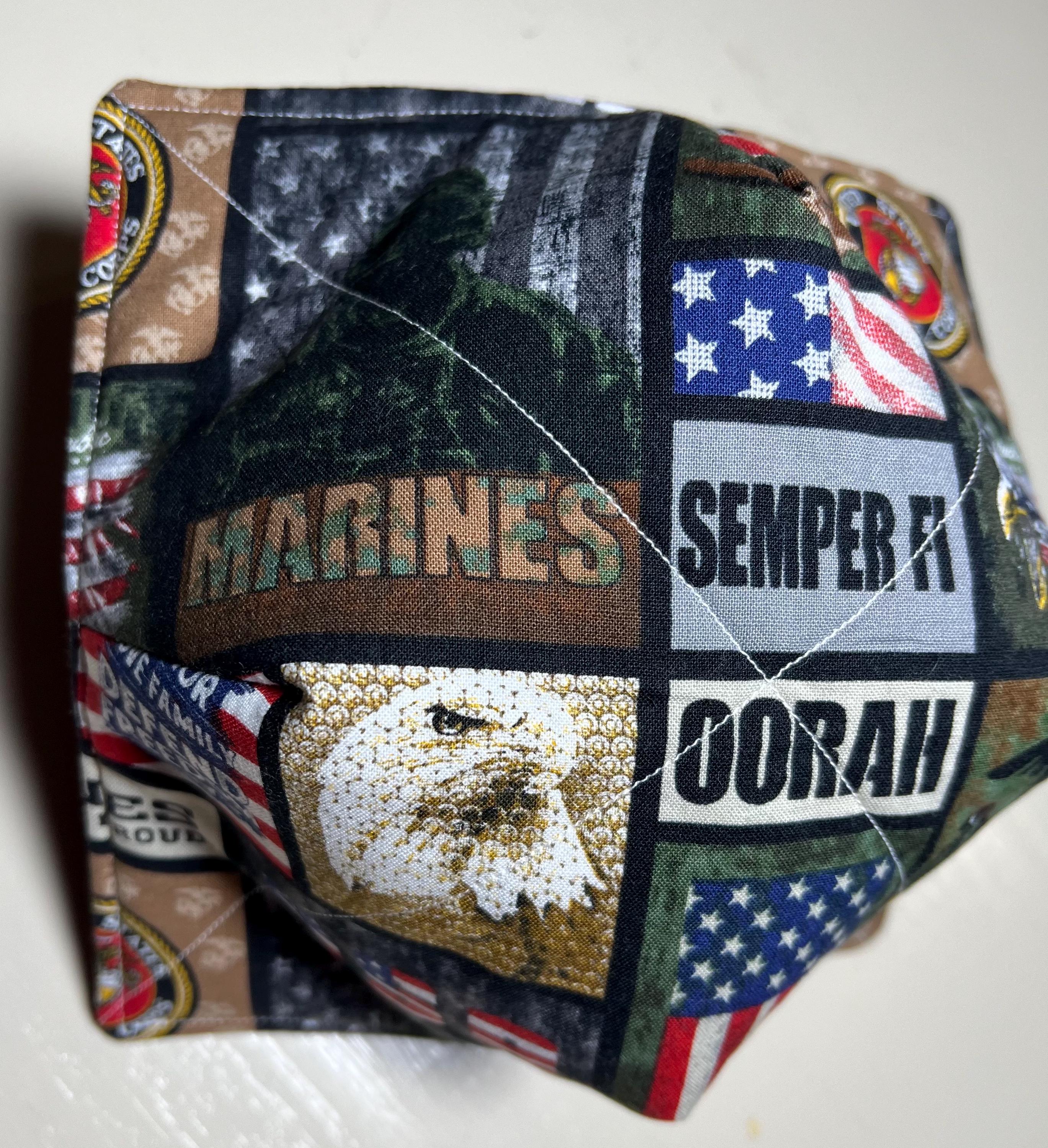 Marine Corps, USMC Microwaveable Bowl Koozie, Quilted and Reversible - Etsy