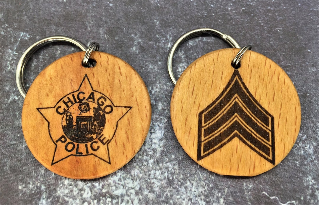 Chicago Police Keychain - Police Department Keychain - Etsy