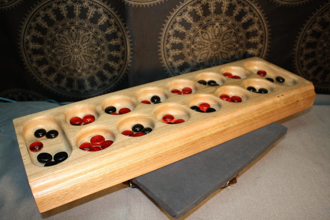 Mancala Board, Handmade With Butternut Wood - Etsy