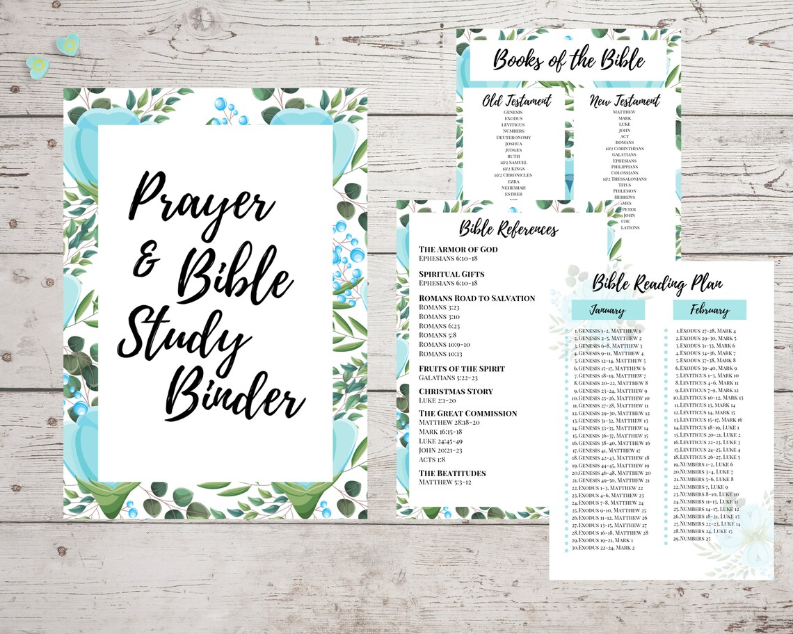 Prayer and Bible Study Binder - Etsy