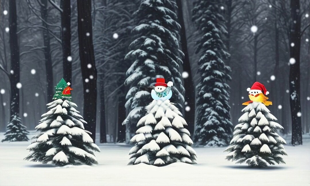 Animated Snowy Christmas Story, Merry Christmas, Cartoon Character ...