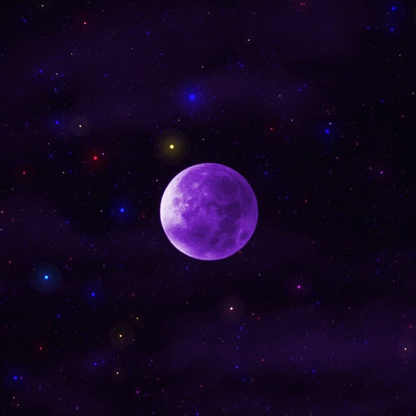 Purple Moon Background Animated - Etsy