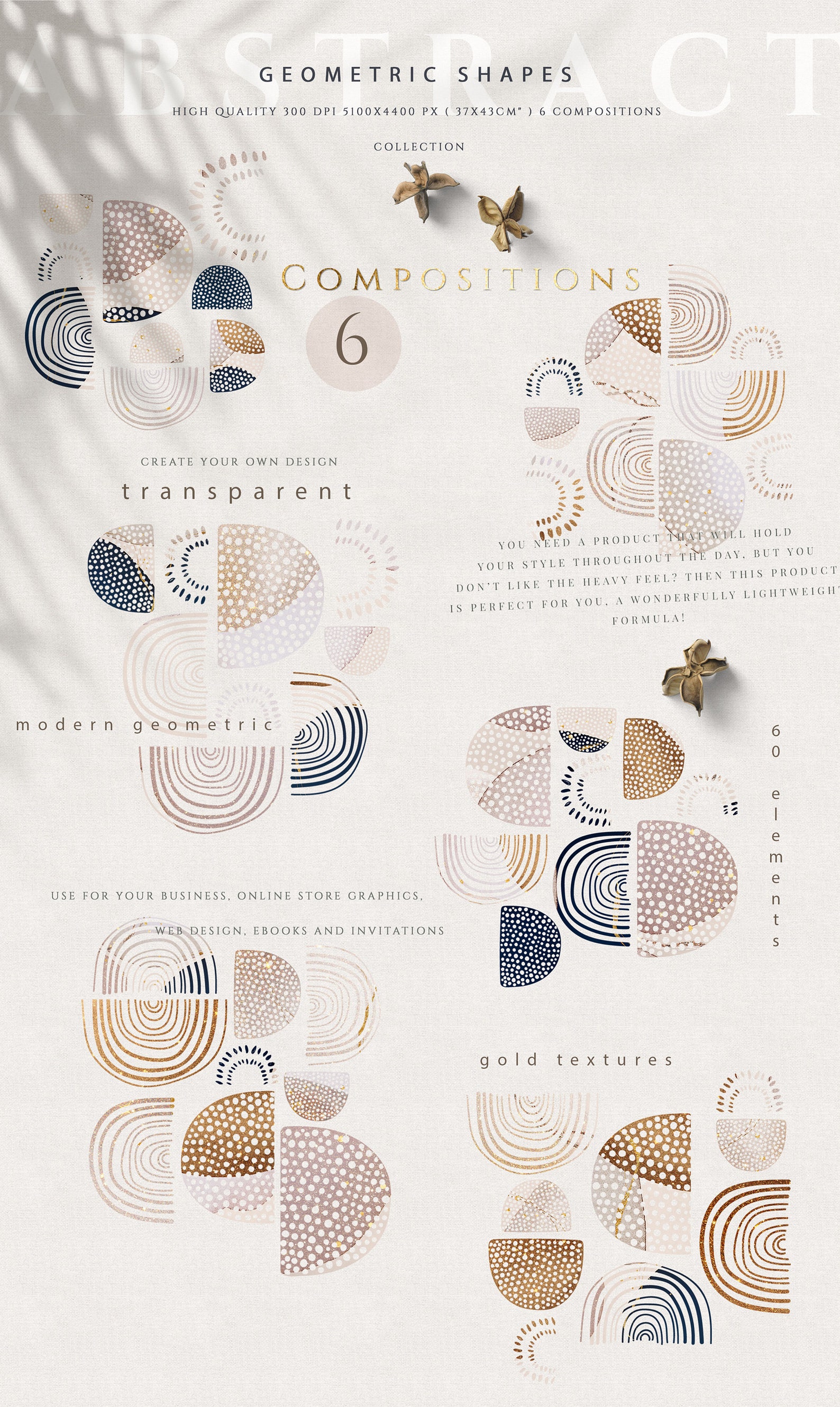 Abstract Shapes Png Overlays - Etsy