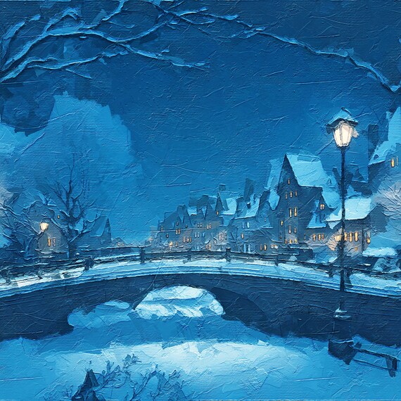 Winter Painting Art Backgrounds