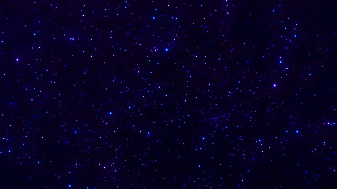 Animated Starry Night With Night Sky Galaxy Stars Motion - Etsy