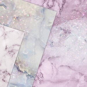 Pink Marble Digital Paper - Etsy