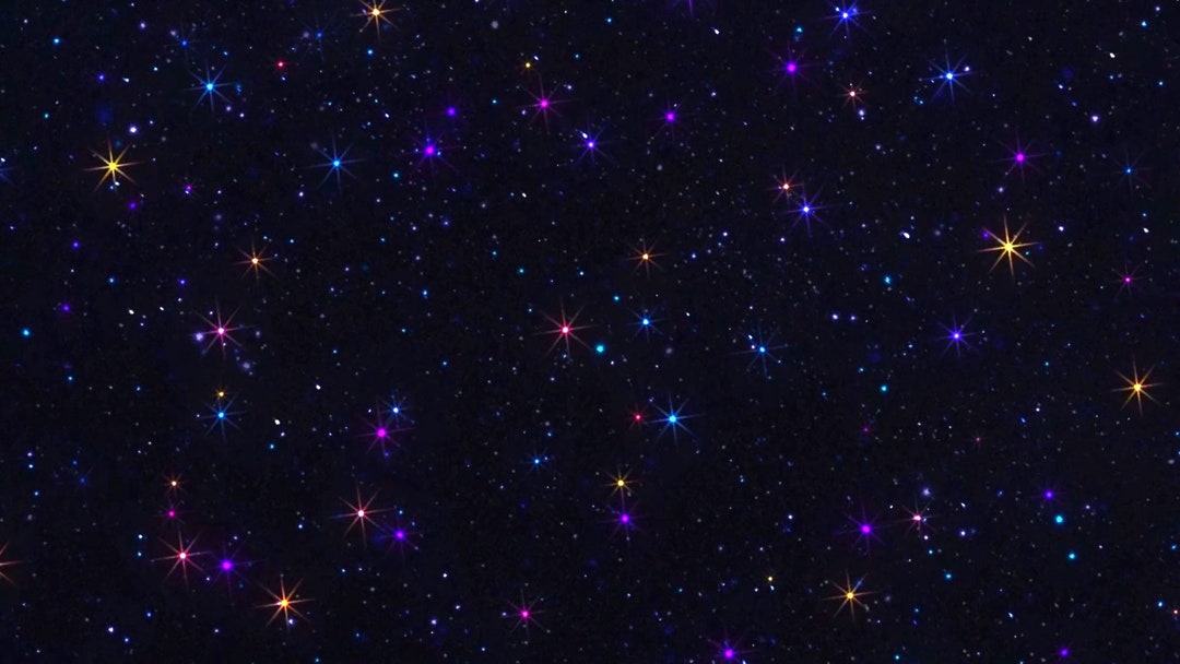 Moving Twinkling Stars Starry Night Animated Background - Etsy