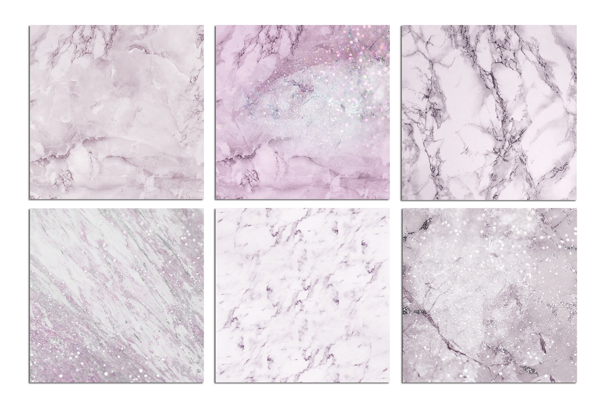 Pink Marble Digital Paper - Etsy