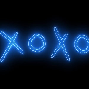 Animated Blue Led Light Background Text Animation - Etsy