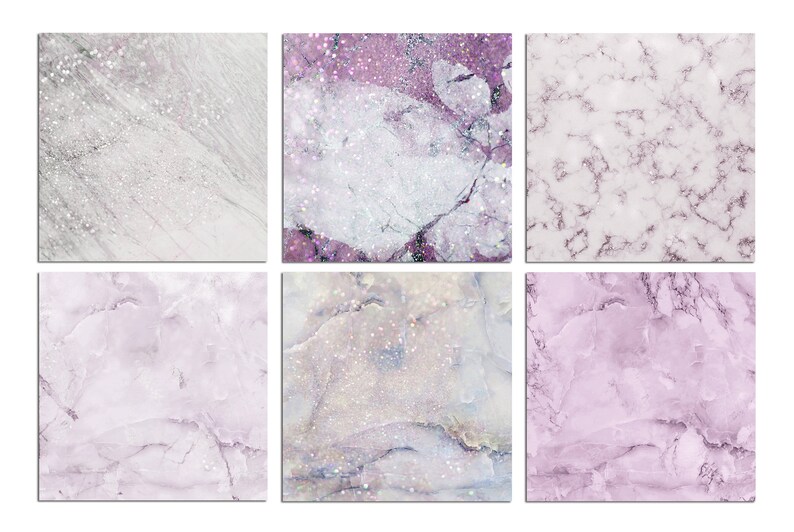 Pink Marble Digital Paper - Etsy