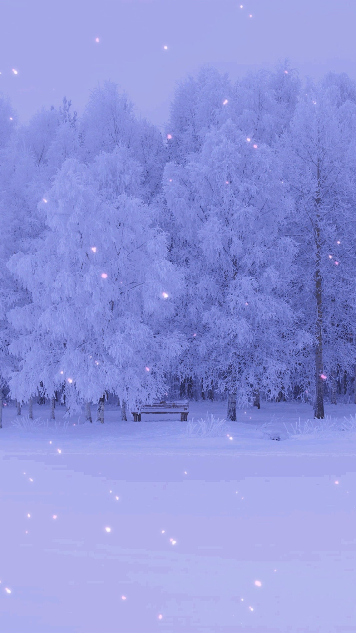 Animated Snow Landscape, Aesthetic Snowflake Background, Animated ...