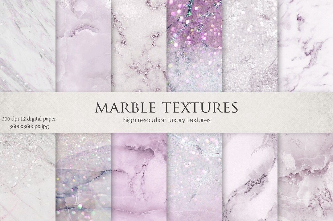 Pink Marble Digital Paper - Etsy