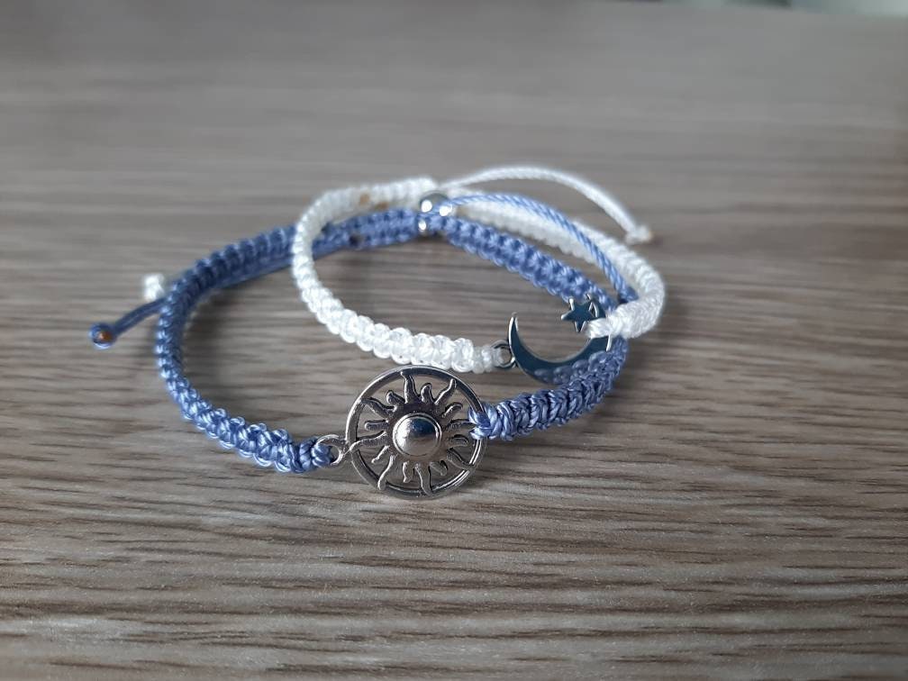 Sun and Moon Bracelets - Etsy