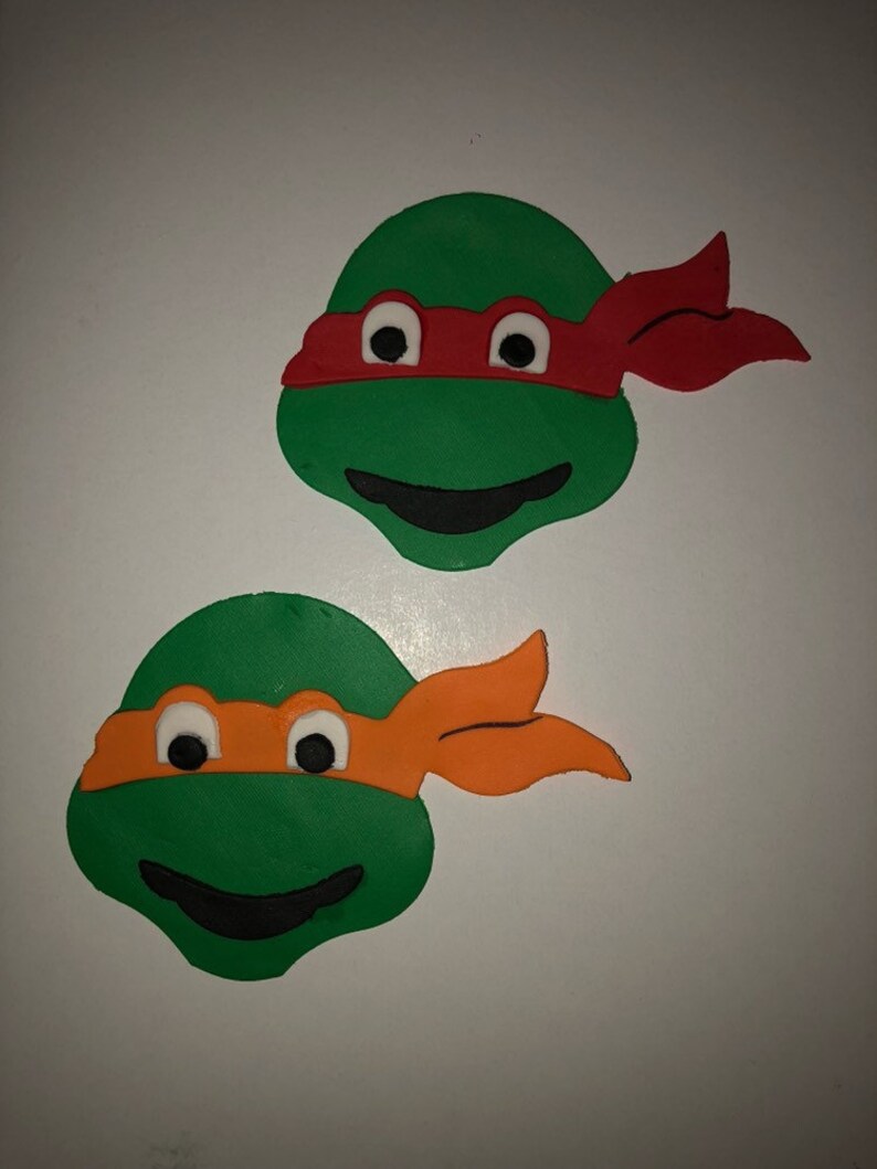 Ninja Turtle Cupcake Toppers Edible Fondant Ninja Turtle Toppers Ninja ...