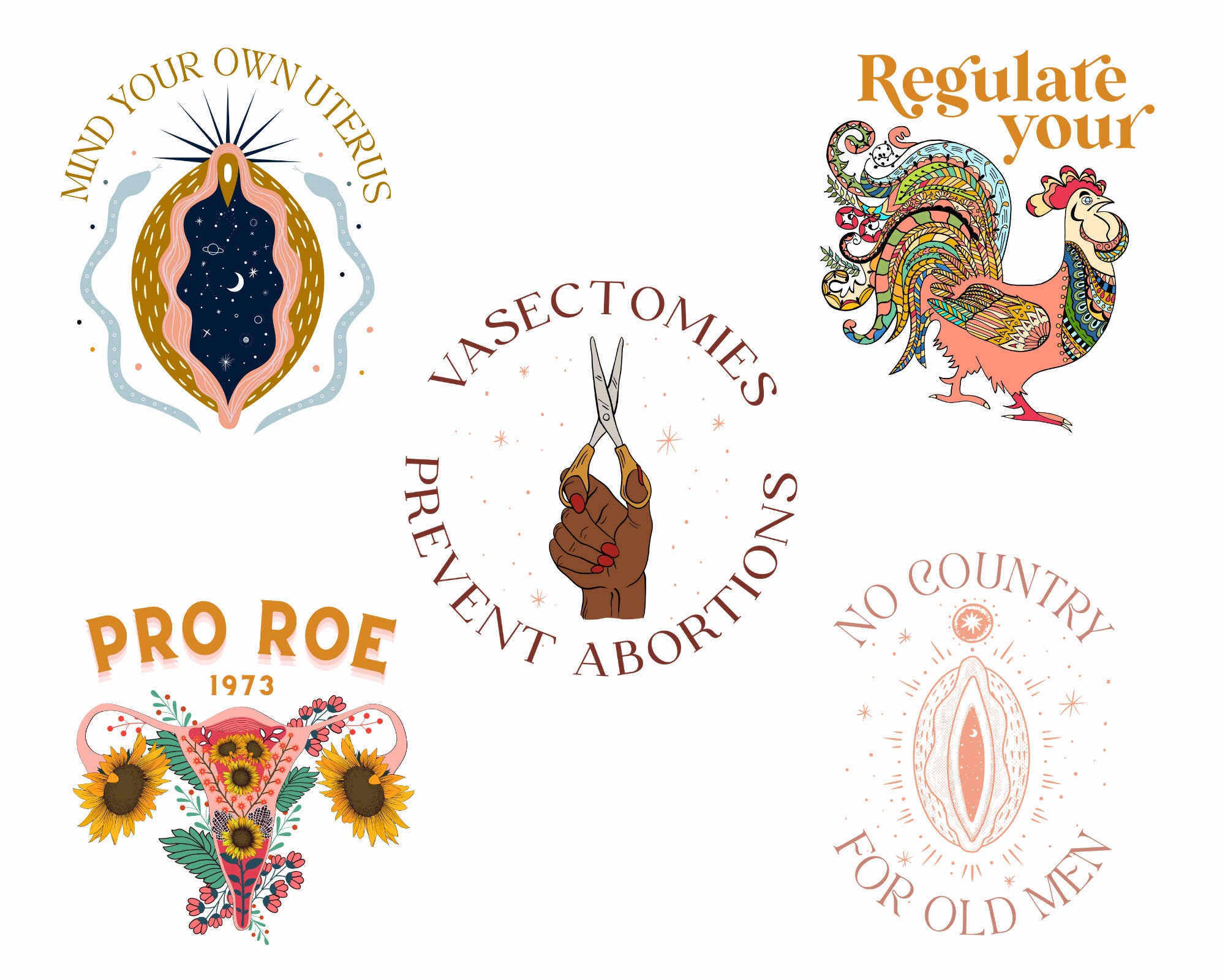 5 Pack Pro Roe Graphics | PDF, PNG, SVG Files | Digital Download - Etsy