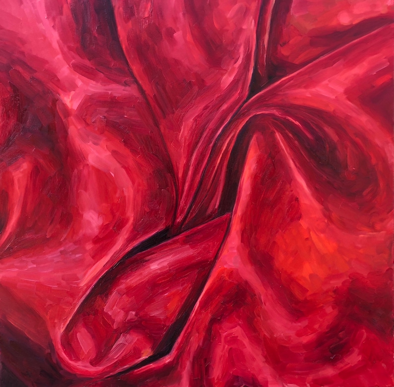 Eternity - Drapery Oil Painting, Still Life, Original Artwork, One of a ...