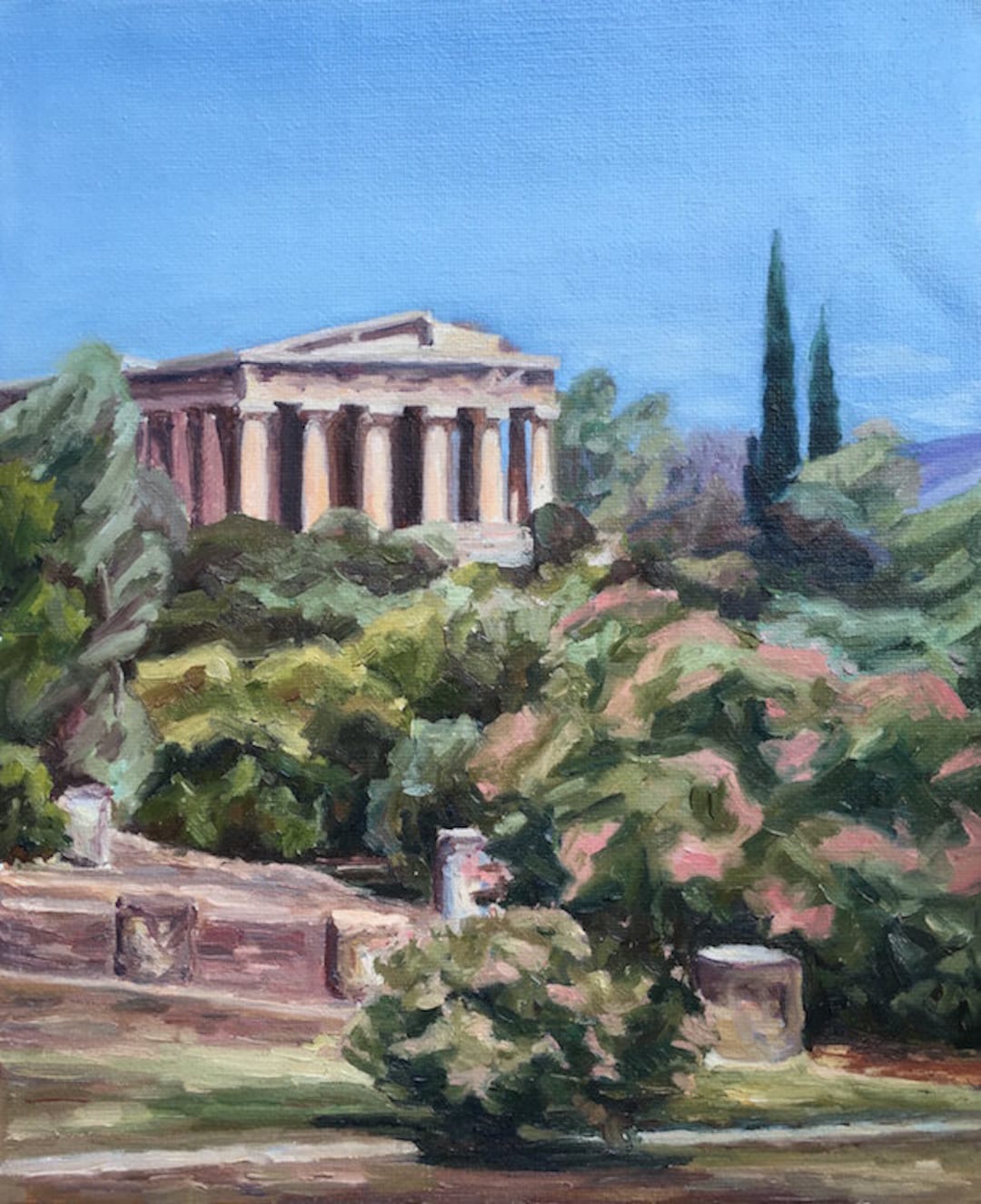 Ancient Greek Agora Illustration