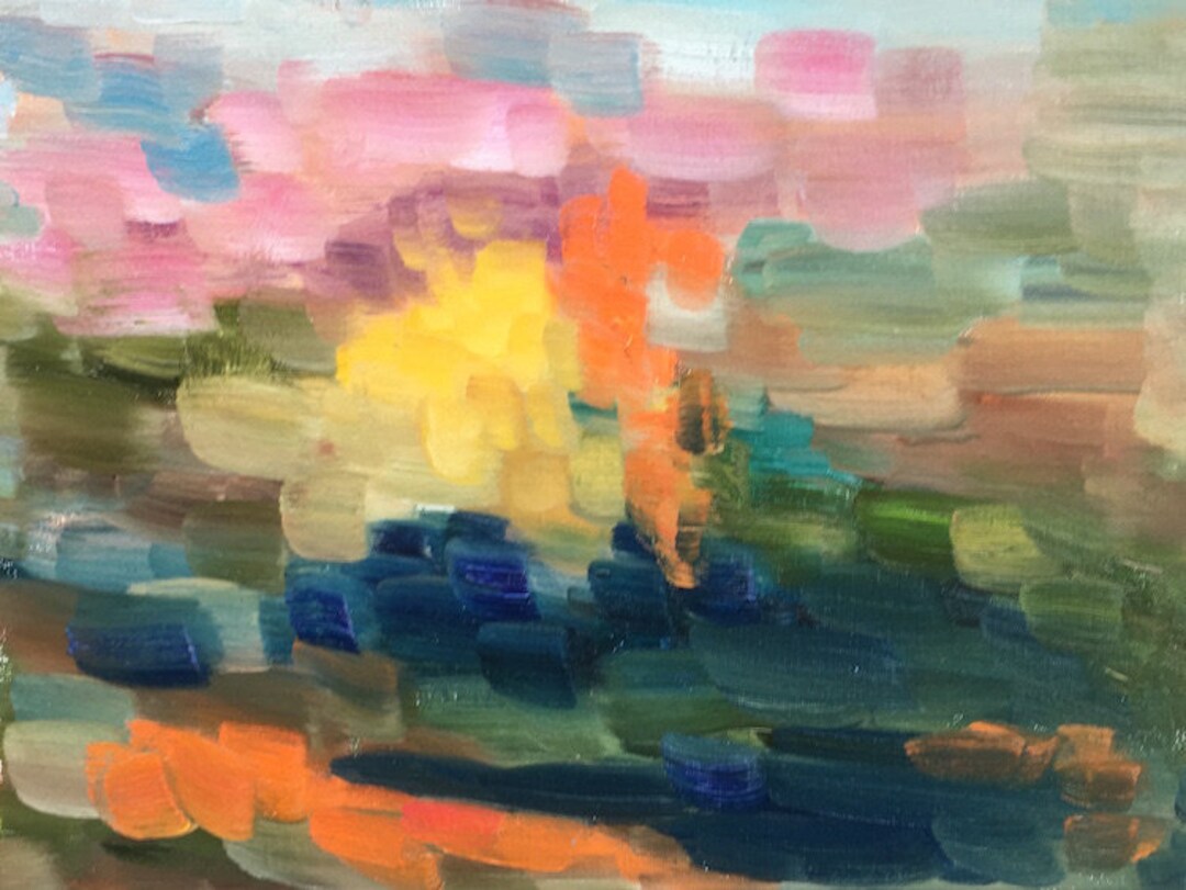 Abstract Oil Landscape Painting: "melancholy V7" Original Artwork - Etsy