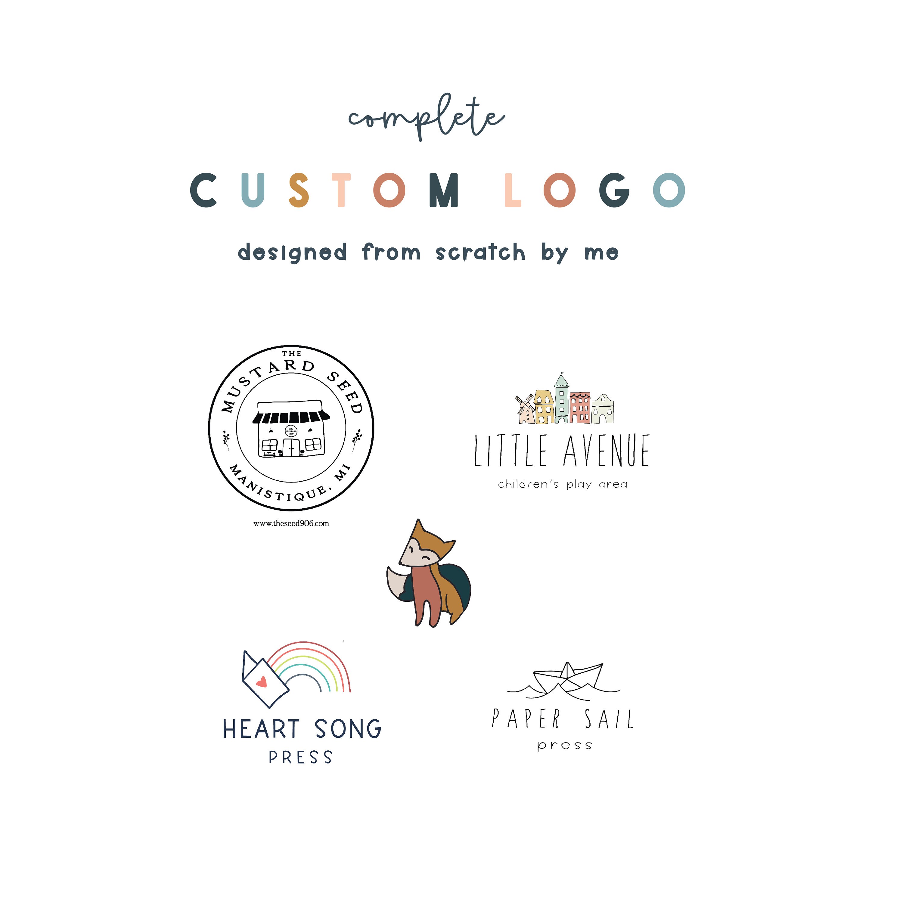 Custom Logo Design Plus Branding Package Custom Logo Design - Etsy
