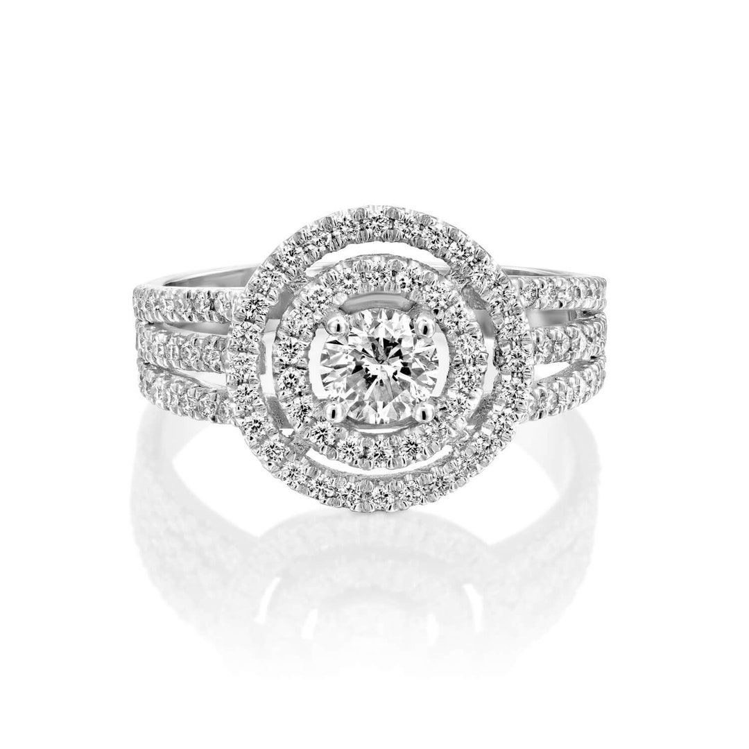 Prestigious Engagement Ring, Double Halo Engagement Ring, Prestigious ...