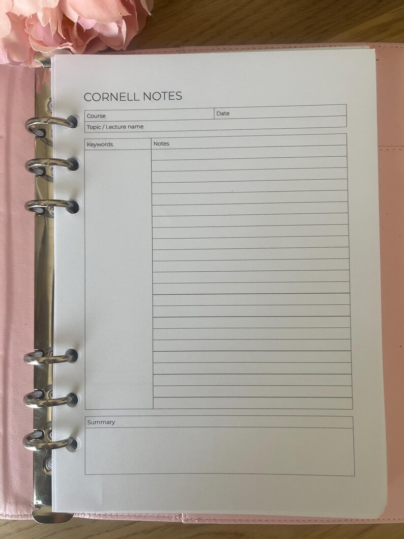 Cornell Notes to Organize Your Note-taking and Make Efficient Notes to ...