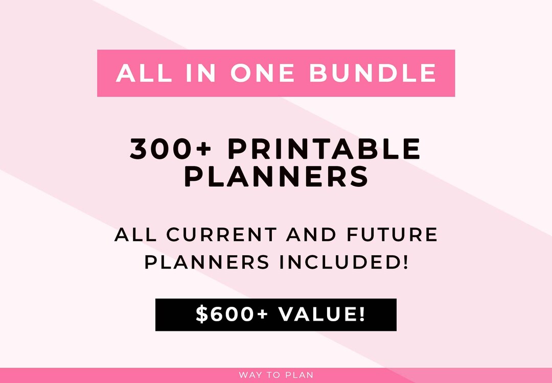 Ultimate Planner Bundle 2025. All in One Printable. Daily Weekly ...