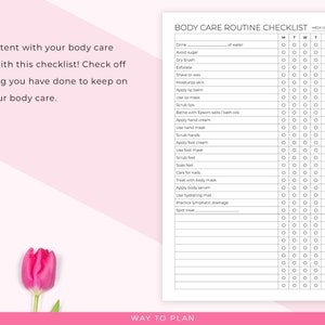 Body Care Routine Checklist to Keep on Top of Your Body Care - Etsy
