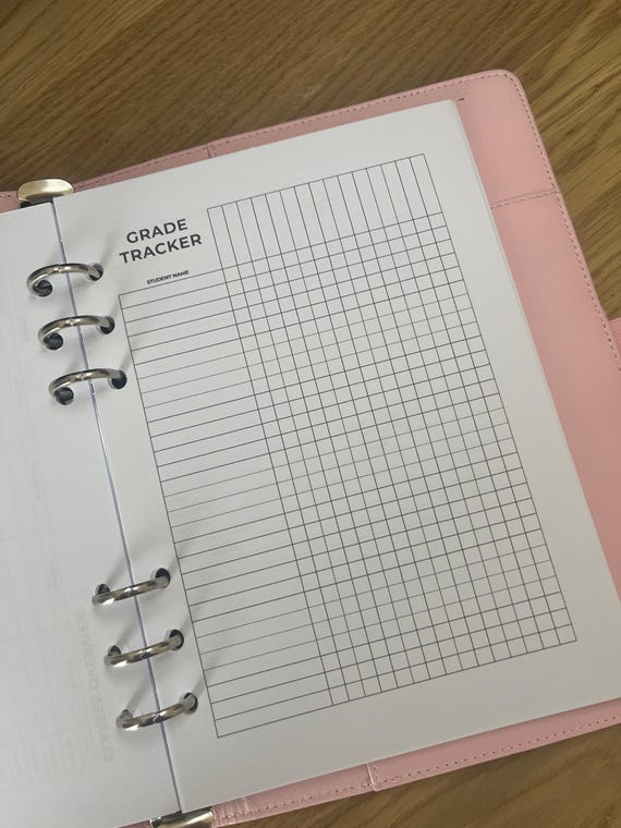 Plantilla Imprimible Del Libro De Calificaciones Del Maestro