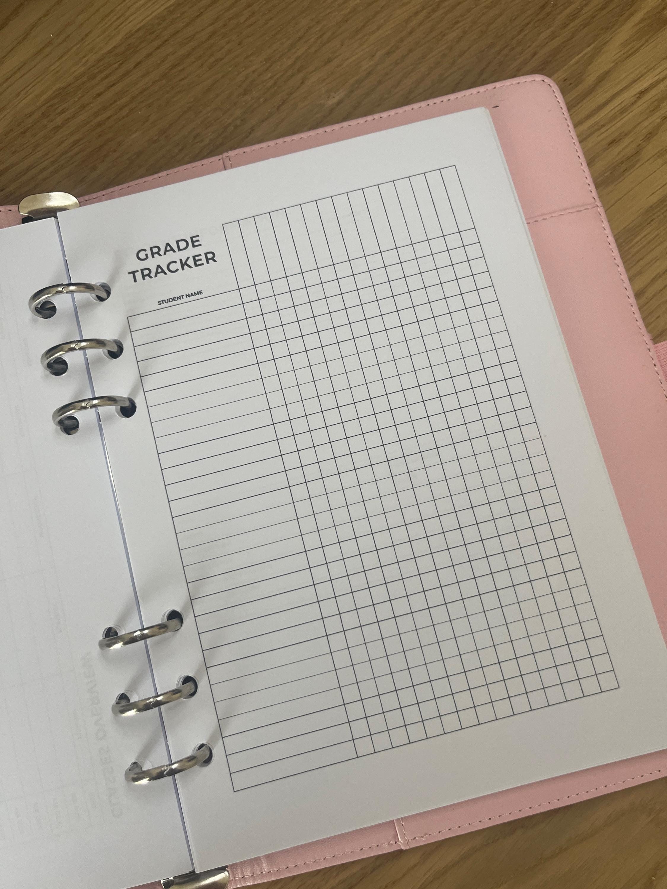 Gradebook for Teacher. Grade Book Page. Student Grades List Sheet ...