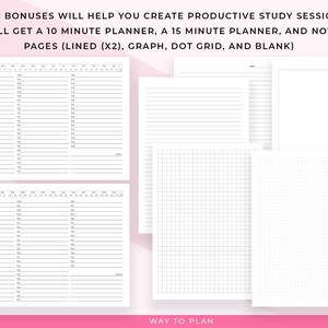 ADHD Student Planner 2025 | Printable Academic Organizer for College ...