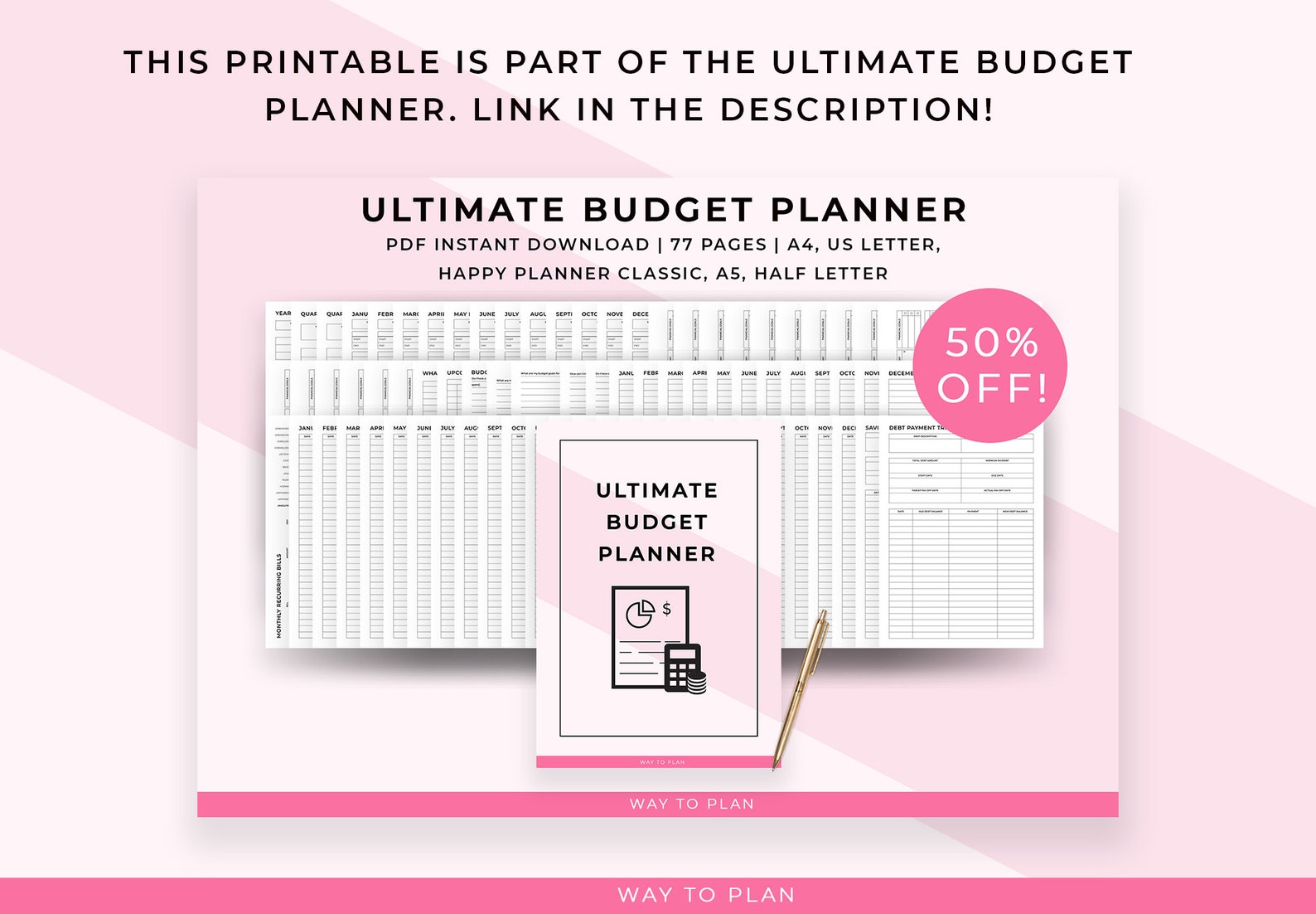 Income and Expense Tracker Printable. Monthly Spending Log. Expenses ...