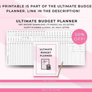 Income and Expense Tracker Printable. Monthly Spending Log. Expenses ...