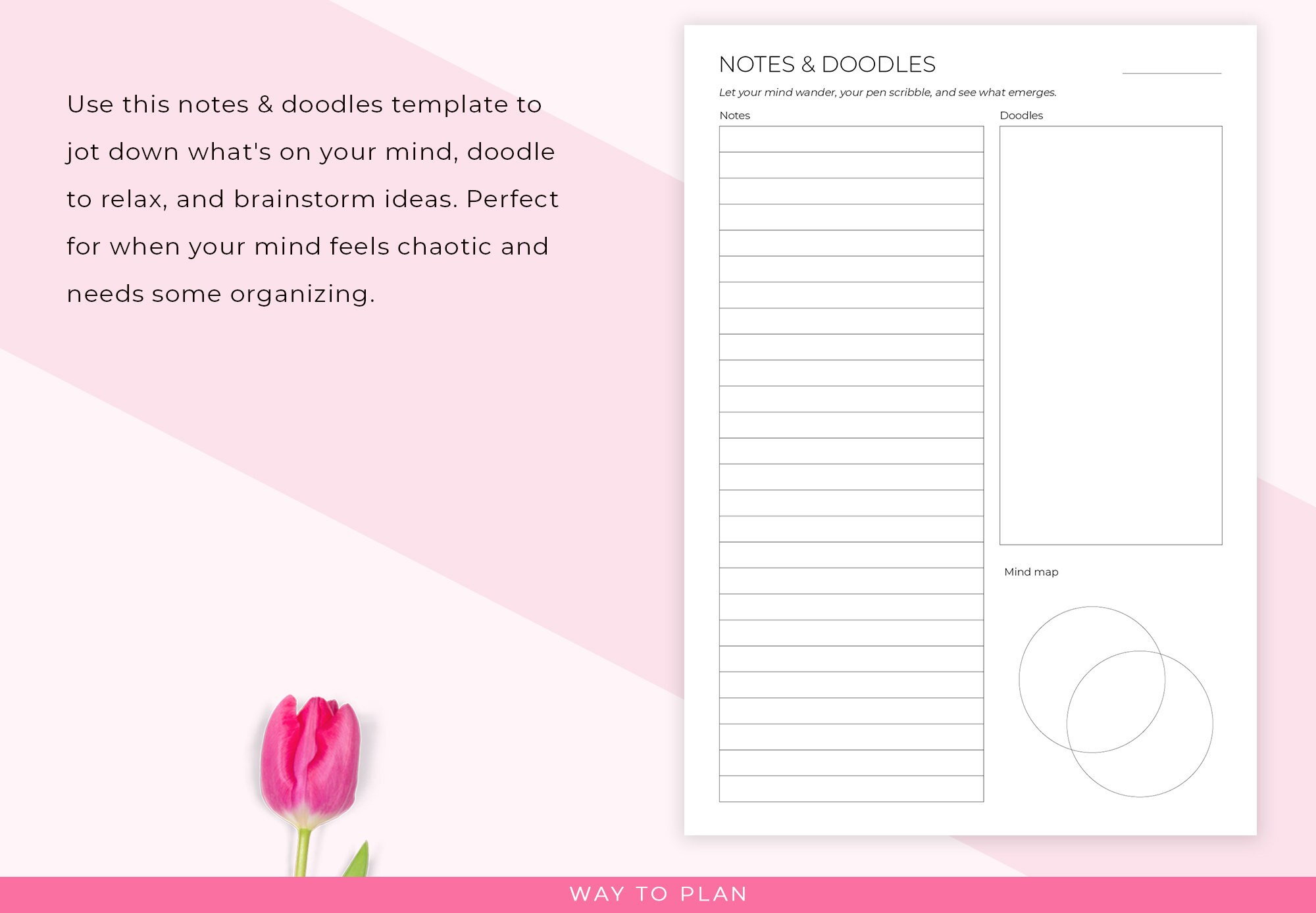 Notes and Doodles Template to Organize Your Thoughts and Brainstorm ...