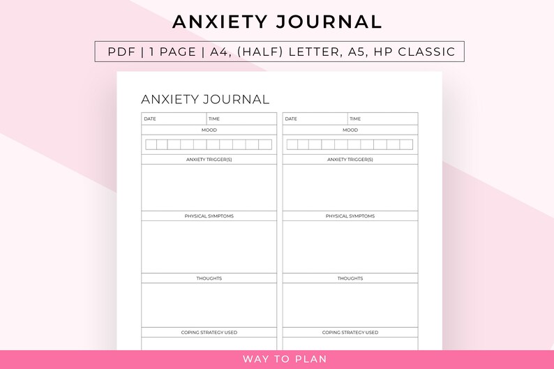 Anxiety Journal to Log Your Anxiety Attacks and Discover Patterns for ...