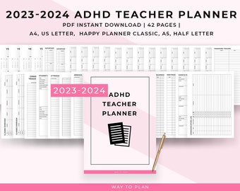 Teacher Planner Printable Lesson Planner Teaching Planner - Etsy