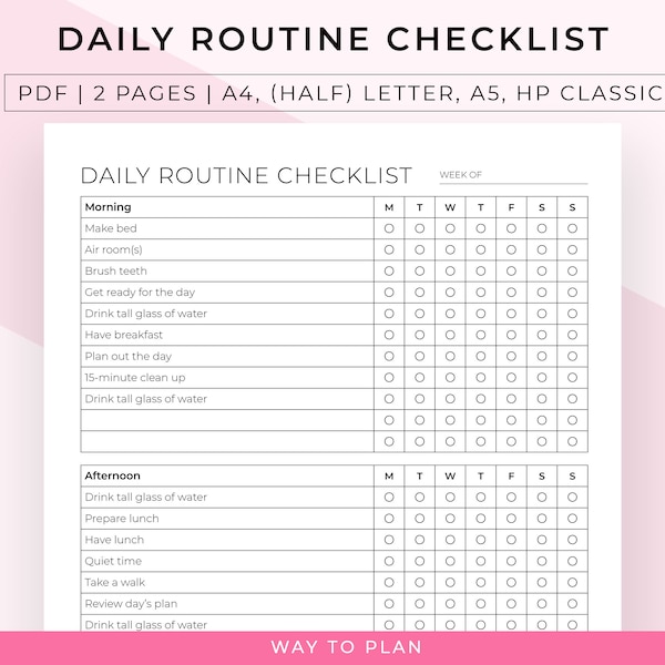 Daily Routine - Etsy