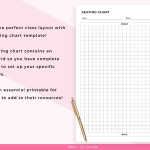 Teacher Seating Chart Template. Table Seating Plan Classroom. Student ...