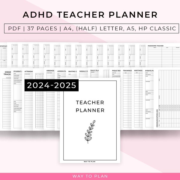 Teacher Planner - Etsy
