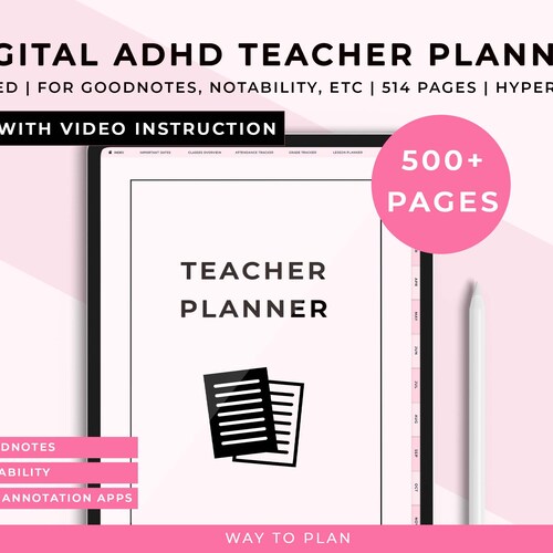 Digital Teacher Planner Goodnotes - Etsy