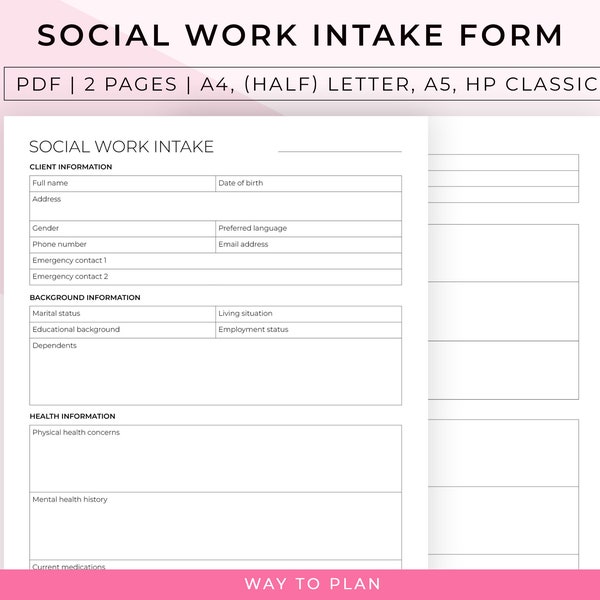 Social Work Planner - Etsy